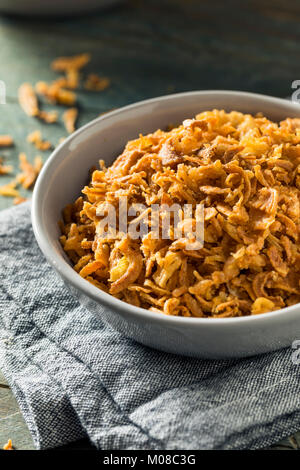 Golden Fried Onion Bits Ready to Eat Stock Photo - Alamy