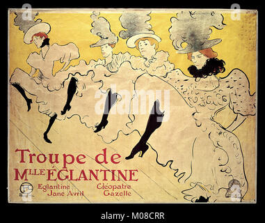 La Troupe de Mademoiselle Eglantine, by Henri de Toulouse-Lautrec, 1895 ...