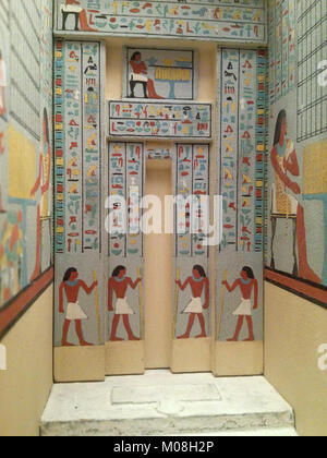 This Mastaba tomb model of Perneb demonstrates Old Kingdom Egyptian ...