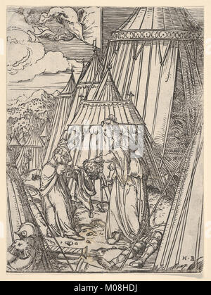 This painting depicts the biblical story of Judith beheading the ...
