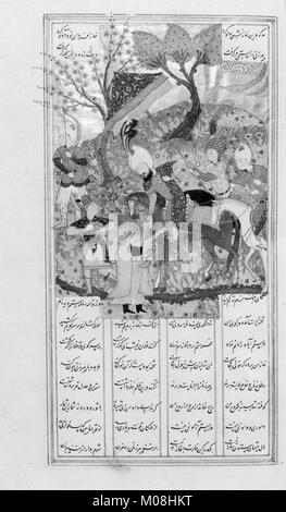 This manuscript, part of the Khamsa (Quintet) by Nizami, features ...