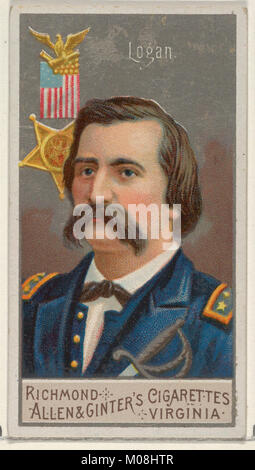 Portrait of general Logan. John Alexander Logan (1826 – 1886) was an ...