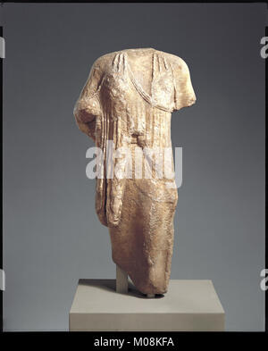 Ancient Greek Kore, young woman statue, Greece 600 BC Stock Photo - Alamy