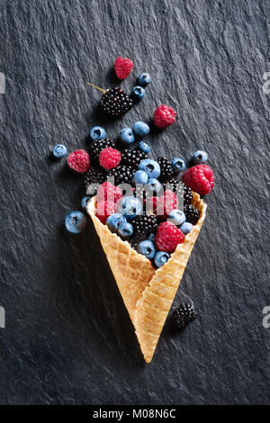 Natural background with different wild berries, macro shot Stock Photo ...