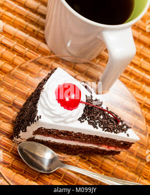 Coffee And Cake Meaning Gateaux Drink And Cafeteria Stock Photo - Alamy