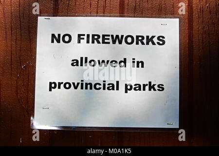 No Fireworks Allowed Sign Stock Photo - Alamy