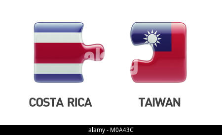 Taiwan Costa Rica High Resolution Puzzle Concept Stock Photo - Alamy