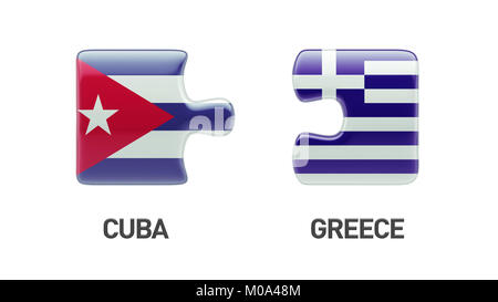Cuba Greece High Resolution Puzzle Concept Stock Photo - Alamy