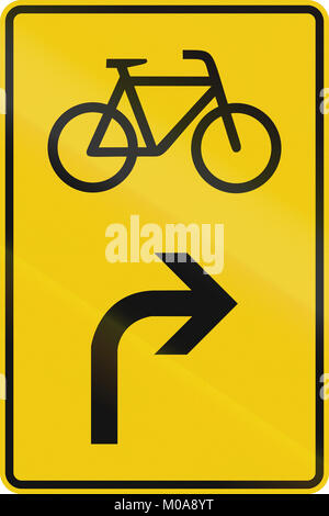 German traffic sign: Turn right Stock Photo - Alamy