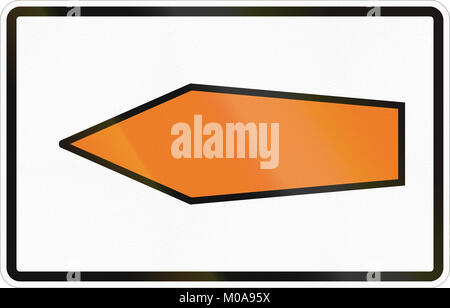 German road sign - Recommended route on motorways Stock Photo - Alamy
