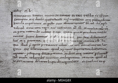 The Testament of Charlemagne, manuscript in the Imperial Library of ...