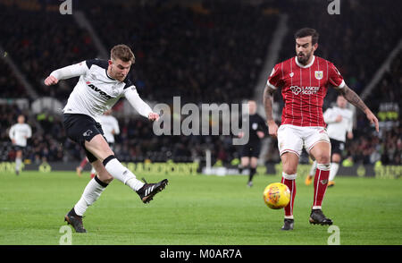 Derby County's Sam Winnall Stock Photo - Alamy