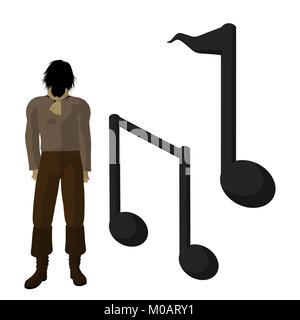Ludwig van Beethoven musical notes on a white background Stock Photo ...