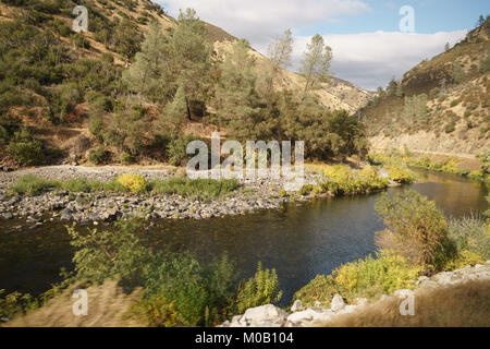 merced river on warm autumn day, california Stock Photo - Alamy