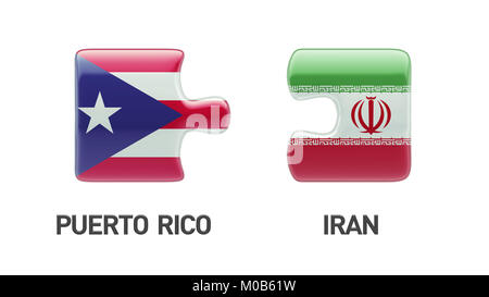 Puerto Rico Iran High Resolution Puzzle Concept Stock Photo - Alamy