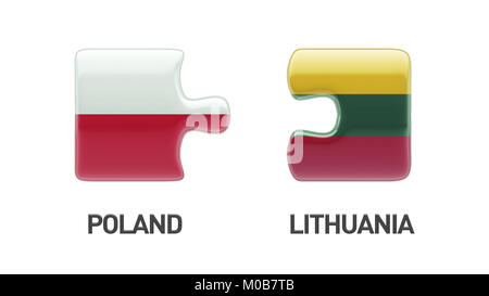 Lithuania Poland High Resolution Puzzle Concept Stock Photo - Alamy