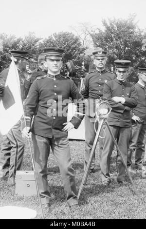 Signal Corps U.S. Army has light for nighttime signaling Stock Photo ...