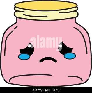 cartoon glass jar crying Stock Vector Image & Art - Alamy
