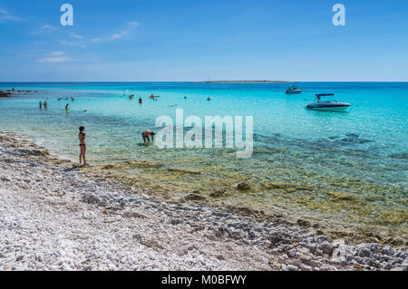 Beach Veli Zal, island Dugi otok, Adriatic sea, Croatia Stock Photo ...