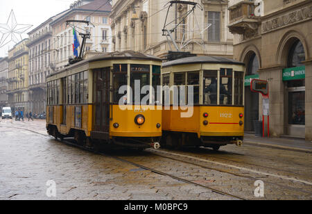 Milan, Italy - January 1, 2013: people gathers in front of Duomo Milan ...