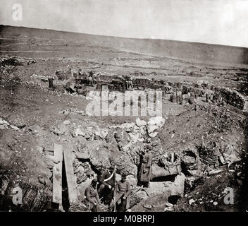 James Robertson (1813 — 1888) Crimean War, Interior of the Redoubt ...