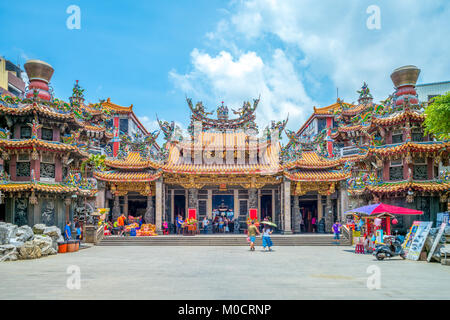 The Dajia Jenn Lann Temple, a temple to the Chinese sea goddess Mazu at ...