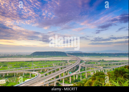 interchange system of highway in Taichung, taiwan Stock Photo - Alamy