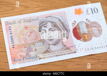 The new 10 pound note a modern Polymer banknote which will decrease ...