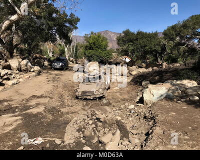 Montecito, California, USA. 17th Jan, 2018. The Devastating Mudslide ...