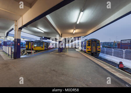 Blackpool North station. The last day for the mechanical signals on the ...