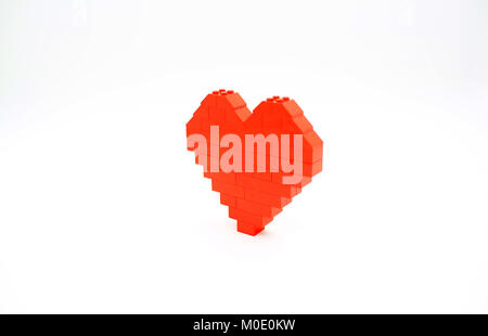 brick lego heart shaped Stock Photo - Alamy