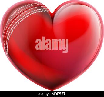 I heart Cricket Stock Vector Image & Art - Alamy