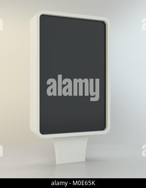 Outdoor Advertising Displays. Rolling Poster Display 3D Illustration ...