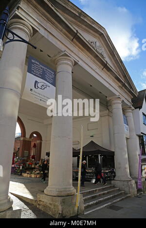 Tunsgate Arch in The High Street Guildford Town centre Surrey England ...