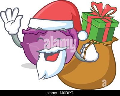 Santa red cabbage mascot cartoon Stock Vector Image & Art - Alamy