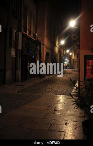 mysterious street in old town Stock Photo - Alamy