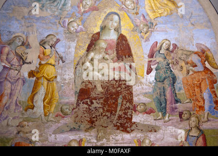 Panicale, San Sebastiano Church, paintings by Raffaello Sanzio (on the ...