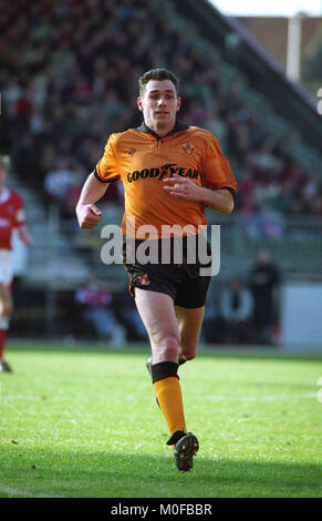 Footballer Guy Whittingham of Wolverhampton Wanderers in action April ...