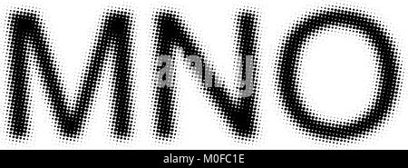 Halftone dots alphabet. Vector Stock Vector Image & Art - Alamy