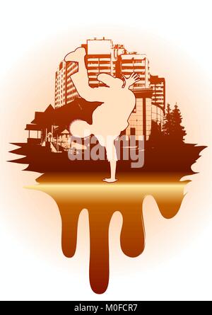 Street Dance Dancer Silhouette Stock Vector Image & Art - Alamy
