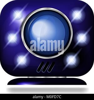 Webcam chat technology device vector illustration graphic design Stock ...