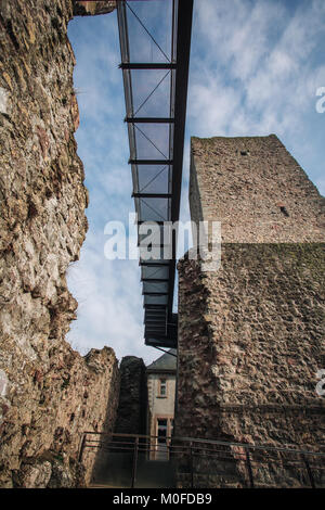 The beautiful castle of Useldange in the north of Luxembourg Stock ...