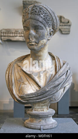 Roman marble portrait bust of Matidia circa119 AD from Via Giolitti ...
