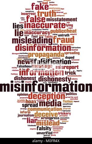 Disinformation word cloud concept. Vector illustration Stock Vector ...