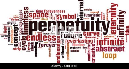 Perpetuity word cloud concept. Vector illustration Stock Vector Image ...