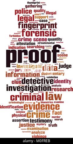 Proof word cloud concept. Vector illustration Stock Vector Image & Art ...