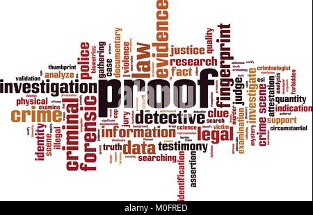 Proof word cloud concept. Vector illustration Stock Vector Image & Art ...