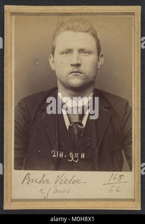 This is a portrait of Victor Buhr, a 25-year-old painter and decorator ...