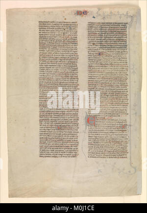 Decorated initial 'V' from the Postilla Litteralis by Nicholas of Lyra ...