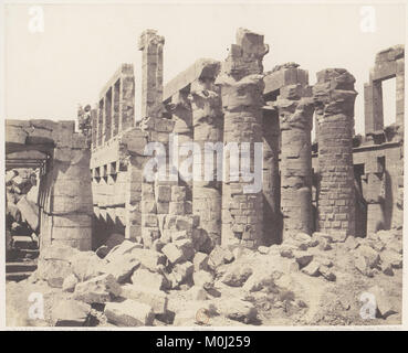 Photograph of the Hypostyle Hall in the Temple of Karnak, Thebes ...